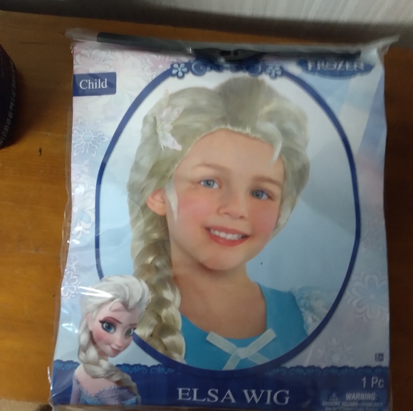 Disney | Costumes | Elsa Wig For Children Over Age 4new In Pkg | Poshmark